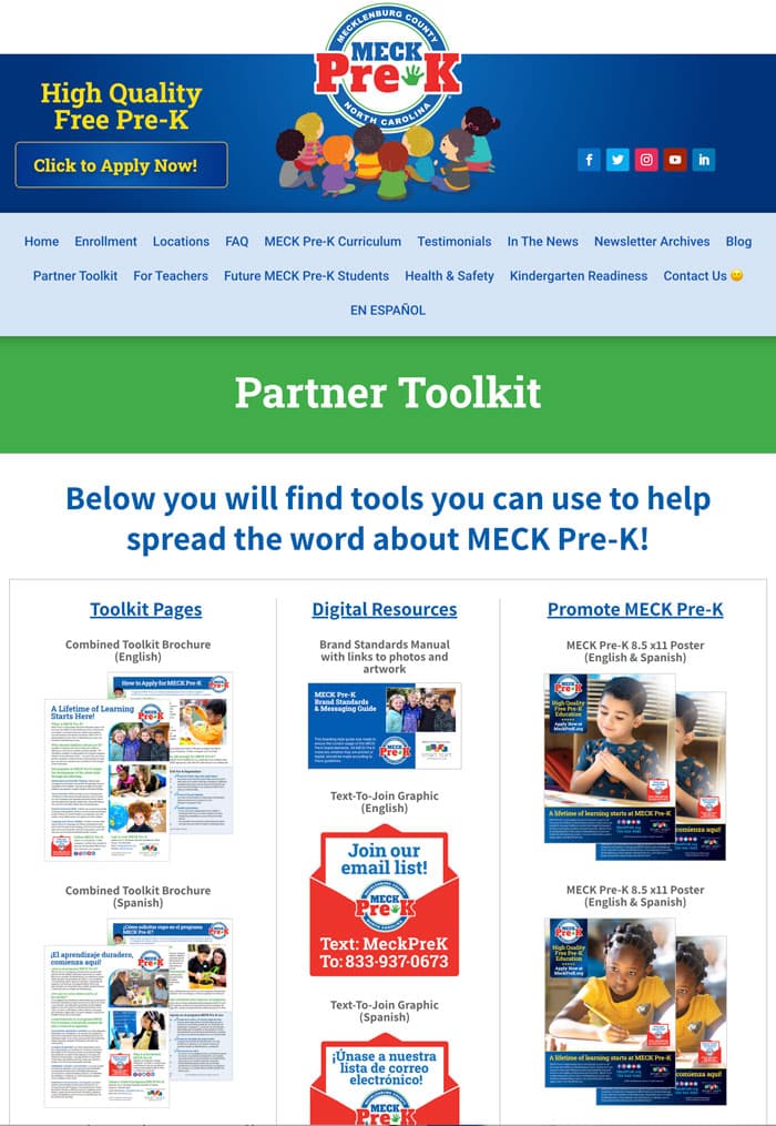 MECK Pre-K Marketing Toolbox - MECK Pre-K